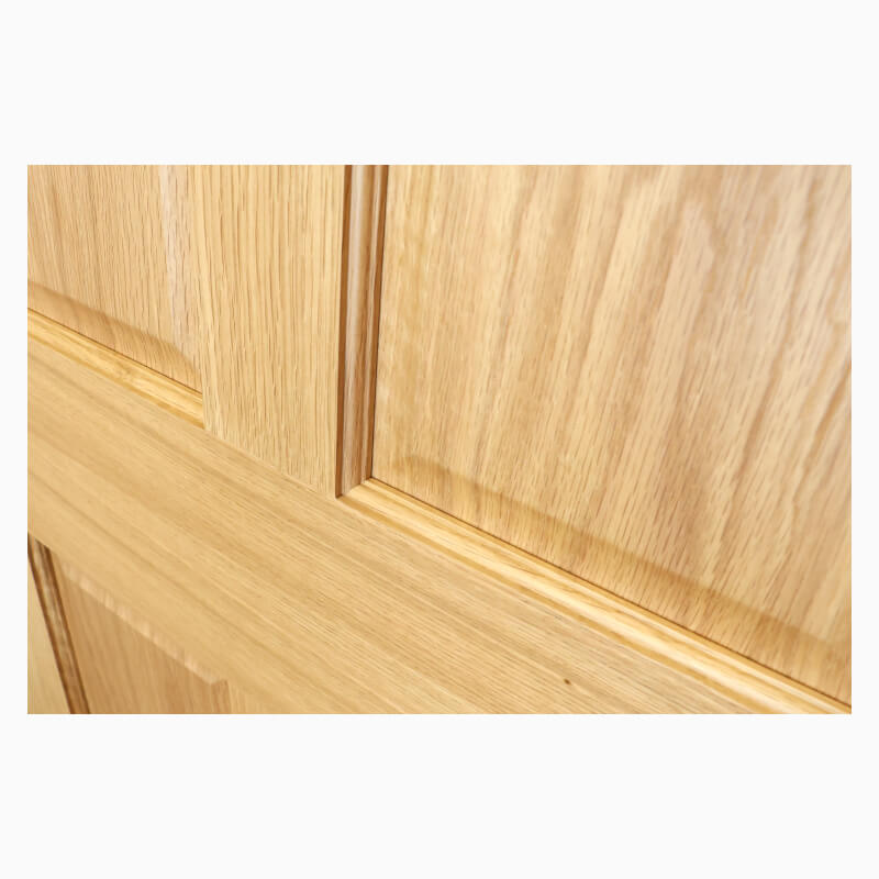 Solid Oak Veneer Victorian 4 Panel Pre-Finished Lacquered Door ...